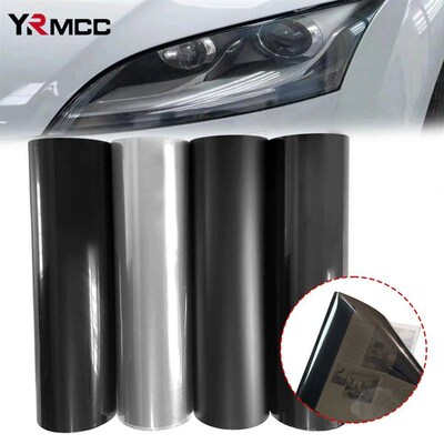Car Headlight Tint Vinyl Film Fog Light Taillight Smoke Blac