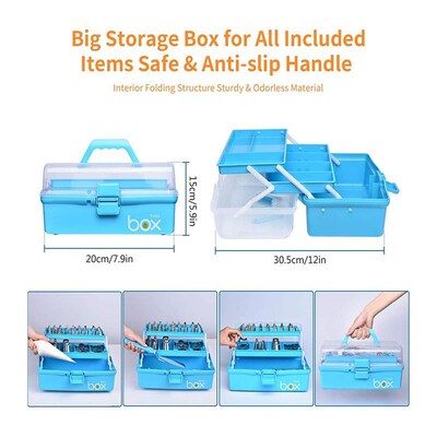 236 piece cake decoration tool storage box DIY baking set