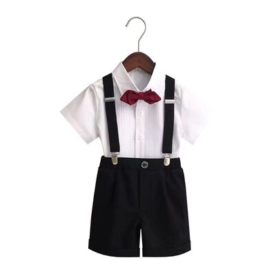 Childrens Suspenders Suit Small And Medium-sized Childrens