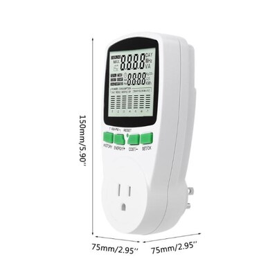 Easy to Read  Electricity Usage Meter Household Kilowatt Wat