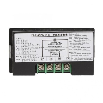 YB5140DM AC Voltmeter Multi Function AC Ampere Meter Voltmet
