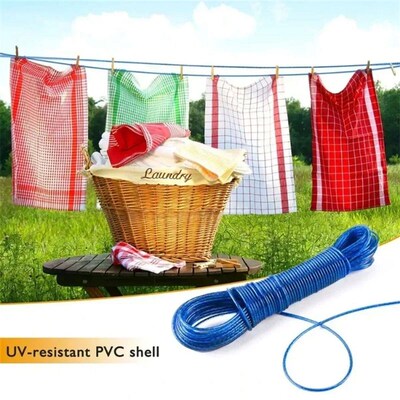 20M Steel Wire Washing Lines Wire Lines Long Rope Drying Clo
