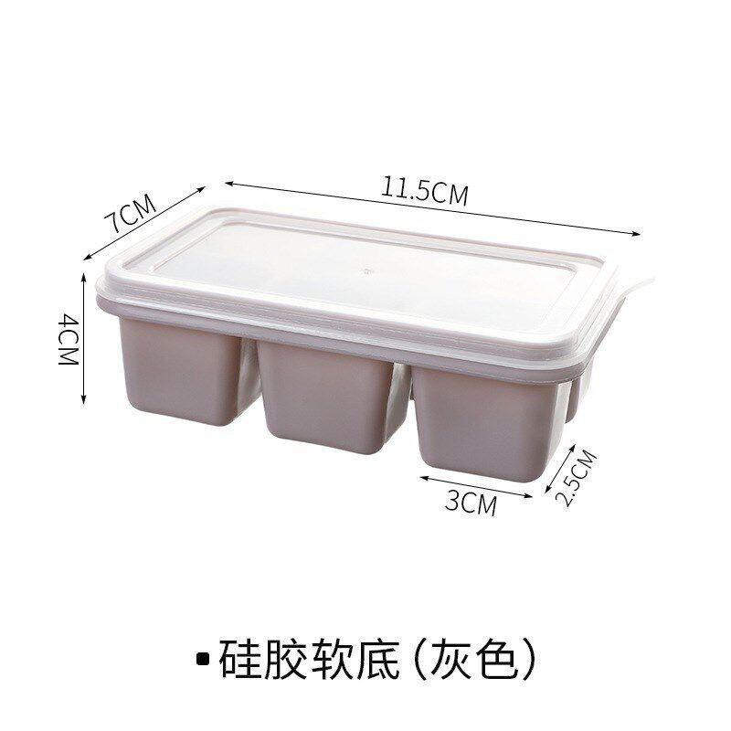 Ice Cube Maker Silicone Ice Tray with Lid Mini Ice Box for H