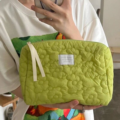 New Flower Pattern Women Makeup Bag Toiletrie Cometic Organi