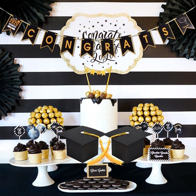 Graduation Congratulation Gift Diy Candy Cake Packaging Boxe