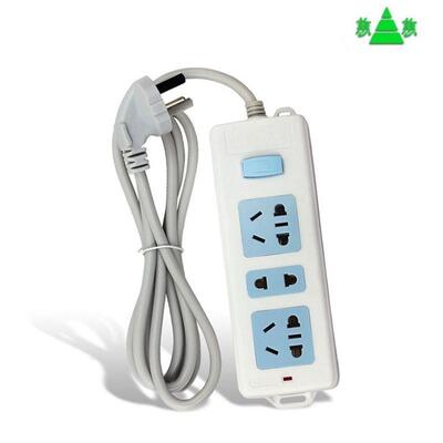 Power cord extension socket plug wire board with towing plat