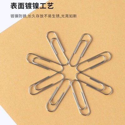 Colorful paper clips, office supplies, small U-shaped clips,