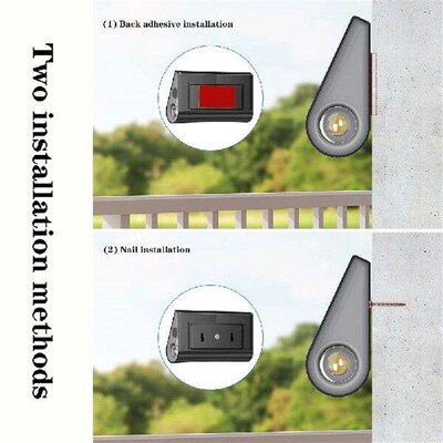 Solar Stair Lights Outdoor 2 Sided Lighting Solar Step