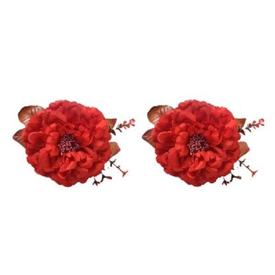 Cloth Flower Curtain Tie Backs Rose Curtain Tieback Clip