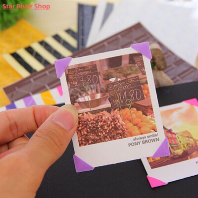 4 set = 408 pcs Colorful Corner Paper Stickers for Pictures
