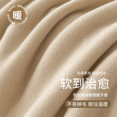 Thick Blanket Warm Sofa Bed Cover Duvet Bed Bedspread 绒毛毯