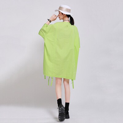 Dress Summer Age-reducing Dress Stylishly Slimming Drawstrin