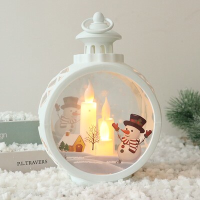 Christmas decoration led candle light portable hanging light