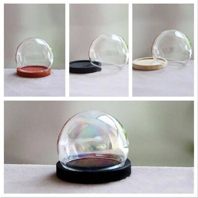 20/30XGlass Display Cloche Dome Tabletop Centerpiece Clear