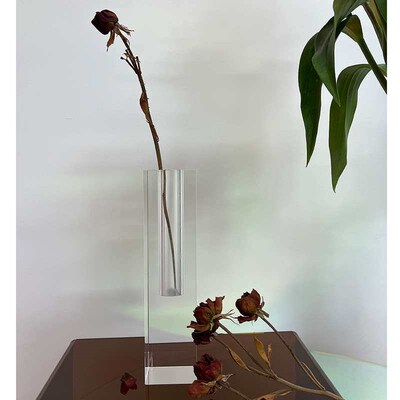 Nordic Style Acrylic Transparent Vase Dried Flower Hydroponi