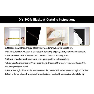 Blackout Curtains Portable Window Curtain Shade room darken