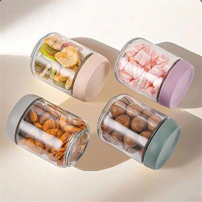 Overnight Oats Containers With Lids 4-Pieces Wide-Mouthed
