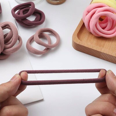 50Pcs Girls Nylon Rubber Bands Elastic Hair Bands Hair Acces