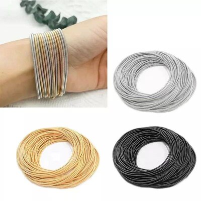 New Fashion Spiral Telescopic Carbon Steel Bangles Set for W