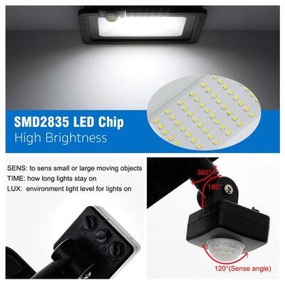 LED Floodlight PIR Motion Sensor White/Warm White IP66 AC220