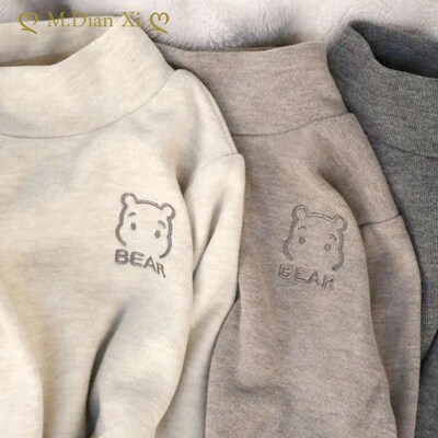 Childrens Clothing New Boys Half-high-necked Warm Inner Coa