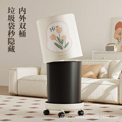 Garbage can toilet trash can kitchen Dustbin with cover bin1