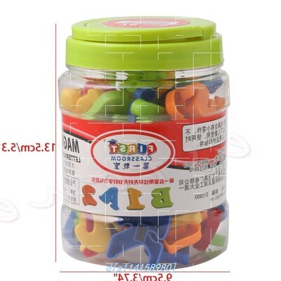 78PCs MAgNetiC Letters - NuMbers ALPhAbet CAPitAL - Lower CA