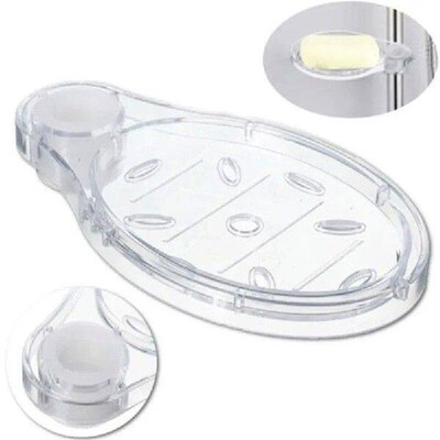Plastic Shower Rail Soap Dish Box Soap Holder Soap Pallet