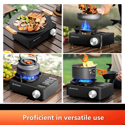 BISINNA Camping Gas Stove 5800W High Firepower Outdoor Porta