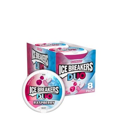 ICE BREAKERS Duo Fruit Plus Cool Raspberry Sugar Free Min