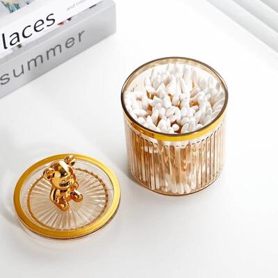 Luxury Multi-functional Cotton Swab Storage Box, Cosmetic Co