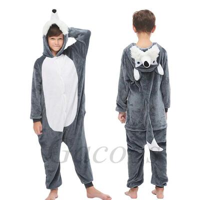 Animal Wolf Lion Licorne Onesie Kids Costume Jumpsuit Kiguru