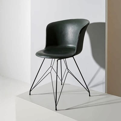 Nordic Dining Chairs Kitchen Furniture Luxury Retro Leather