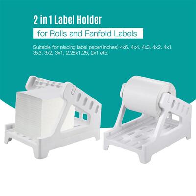 Label Holder for 4x6 Shipping Labels Printer Rolls and Fanfo