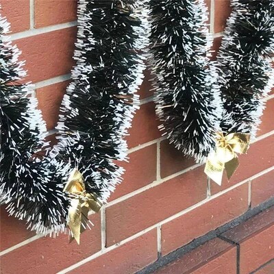 1PCS 2M Christmas Eve Decoration Bar ops Ribbon Garland Chri