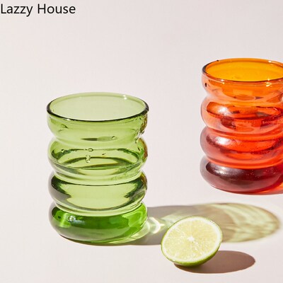 Creative Glass Cup Heat-resistant Tumbler Drinkware Tea Juic