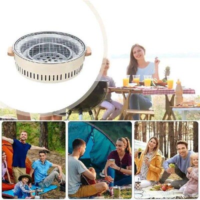 Charcoal Grills 12.5 In BBQ Grill Charcoal Portable Outdoor