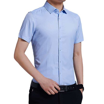 Summer Shirt Mens Short-sleeved Anti-fouling Waterproof Bus