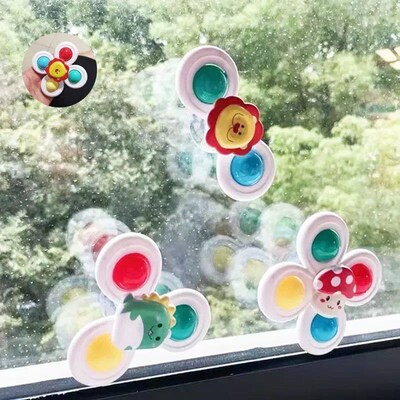 Juego de juguetes giratorios de animales de dibujos animados