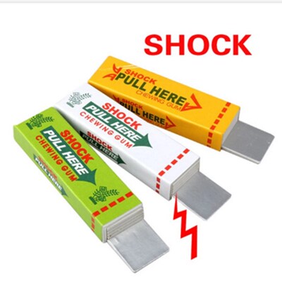 Electric Shock Joke Chewing Gum Pull Head Shocking Toy Gift