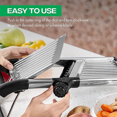 Mandoline Slicer Stainless Steel Vegetable Slicer Chopper Cu