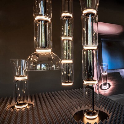 Nordic Glass Shade Led Pendant Lamps Black Minimalist Decor