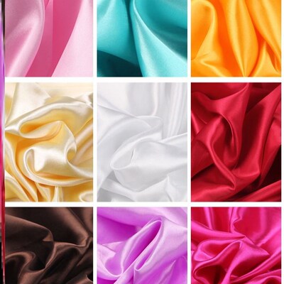 Satin fabric Satin color Silk gift box lining silk cloth