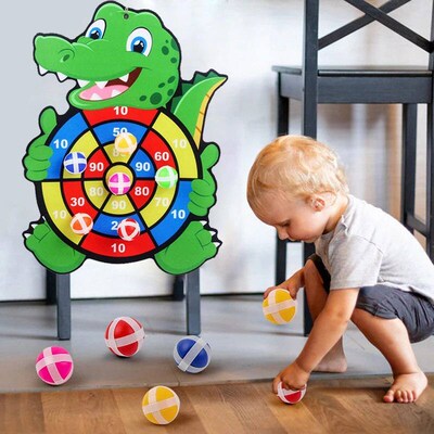 Child Educational Games Dart Board Baby Toy Stickey Ball Dar