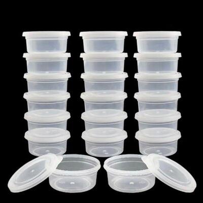 20PCS Foam Ball Round Clear Storage Box Container With Lid S