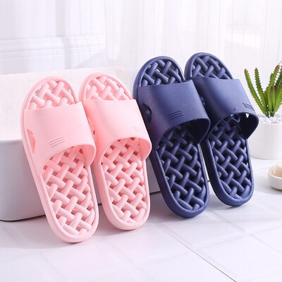 Thick-soled Non-slip Bathroom Slippers For Men And Women Cou