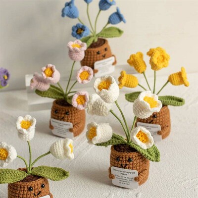 33 Styles Crochet potted tabletop Words of encouragement for