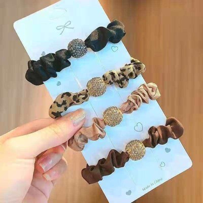 Simple Hair Ring Elegant Head Rope Womens New Rubber Tendon
