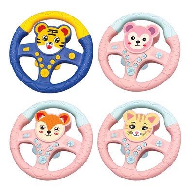 Steering Wheel Car Seat Toy for Interactive Game Sounding To