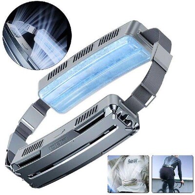 Mini Smart Ice Fan Adjustable Wearable Personal Fan